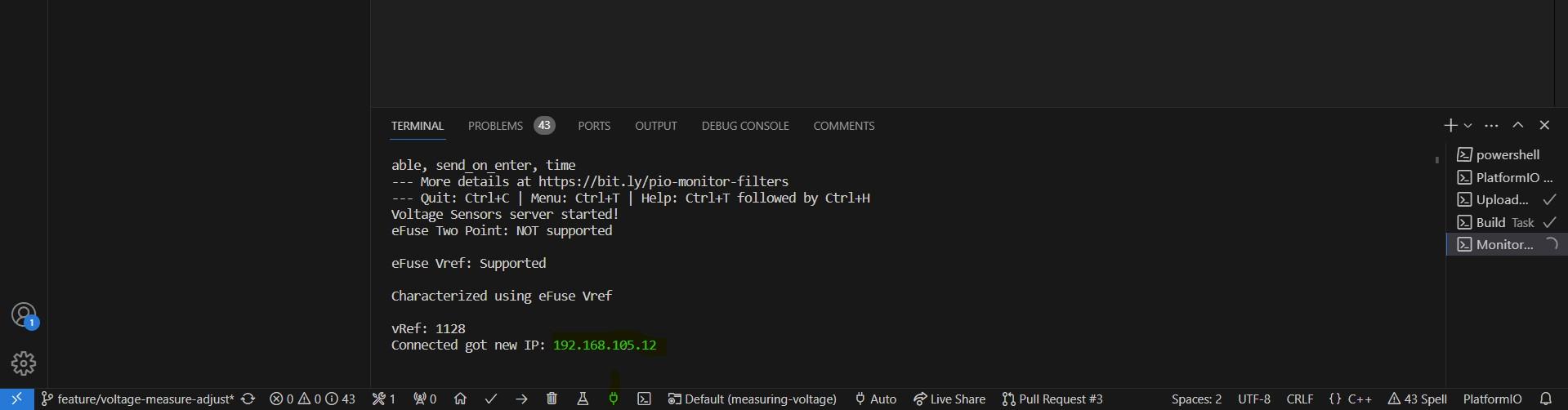ESP32 Measuring voltage with maximum precision